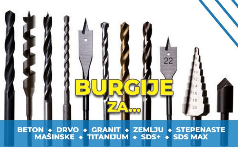 Burgije - koju burgiju koristiti za određeni materijal? - B.O.S. Shop